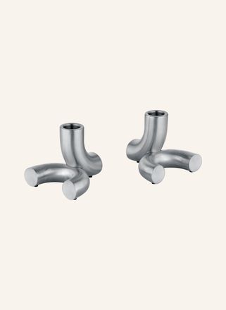 Blomus Blomus 2er-Set Kerzenhalter Doodle silber