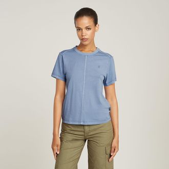 G-Star Overdyed Front Seam Top - Hellblau - Damen