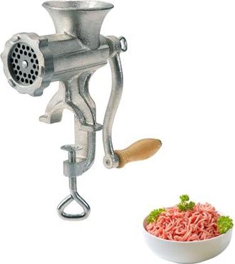 Westmark Hachoir &agrave; Viande Taille 5, Disque &agrave; Trous &oslash; 4,5 mm, Pince pour Montage sur la Table INcl., Acier Etam&eacute;, Argent, 97502260