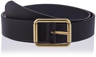 Levi's Damen Mid-Width Center Bar Belt, Regular Black, 80