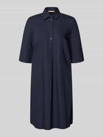 Christian Berg Knielanges Hemdblusenkleid mit Knopfleiste