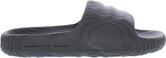 adidas Originals Sandales Adilette 22 Slide pour homme, Gris/noir, 12 US