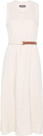Lorena Antoniazzi Midikleid mit Gürtel - Nude