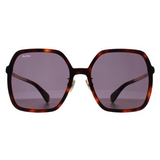 Max Mara Square Womens Dark Havana Rauch Grau MM0059-D