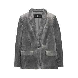 Luisa Cerano Elegantes Samtjackett - - Jackets - Damen - Grau - L