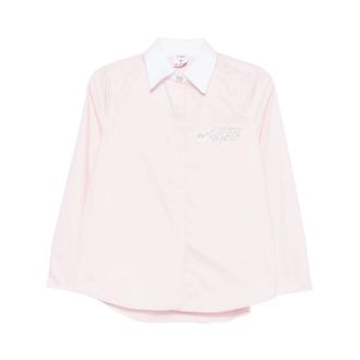 Casablanca Femme, Blouses et Chemises, Rose, Taille: 40 FR Crystal Embellishment Shirt