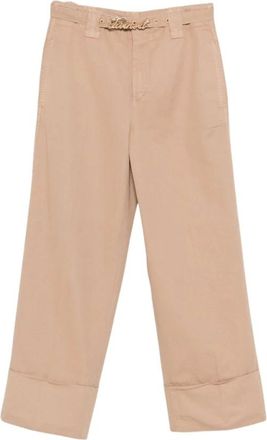 Twinset Femme, Pantalons, Beige, Taille: 38 FR Cropped Pantalons