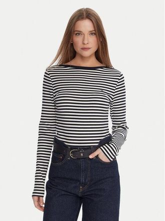 Tommy Hilfiger Bluse WW0WW47309 Dunkelblau Slim Fit