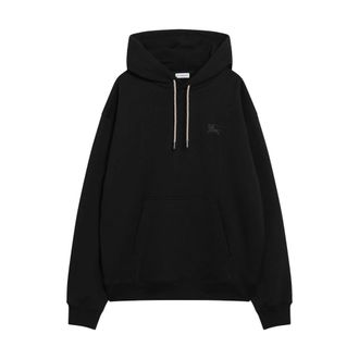 Burberry Logo Baumwoll-Hoodie - - Sweatshirts & Hoodies - Herren - Schwarzk - XL