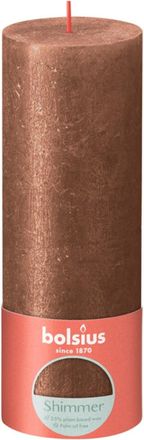 Bolsius Bolsius Rustikale Blockkerze 190/68 Kupfer
