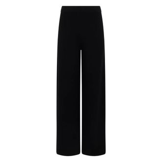 Max Mara Weite Hose mit Gummizug - - Trousers - Damen - Schwarzk - S