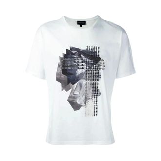 Emporio Armani Homme, Tops, Blanc, Taille: 2XL T-Chemises