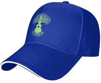 Generic Chapeau De Baseball Guitar Tree Music Chapeau De Sport R&eacute;glable Classique Casquette Unisexe, pour Gar&ccedil;on, Ext&eacute;rieur, Randonn&eacute;e, 55-59cm