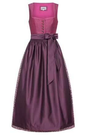 N&uuml;bler Dirndl N&Uuml;BLER Dirndl lang Gerit, Damen, Gr. 52, EURO, lila (beere), Obermaterial: 100% Polyester PES., Kleider, Topseller