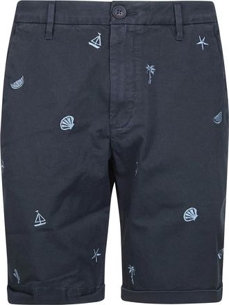 Sun 68 Homme, Shorts, Bleu, Taille: W32 Bermuda Disegni