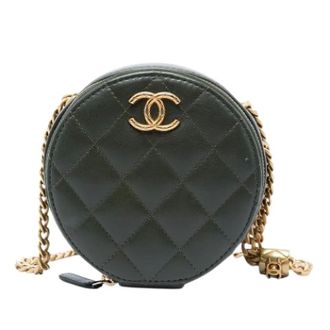 Chanel Sac bandouli&egrave;re matelass&eacute; mini doccasion - Femme - Pre-owned - Vert - Taille: ONE Size