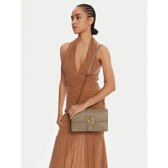 Pinko Handtasche PINKO Love One Classic ST.CL Al 25-26 PLTT 105857 A0F1 Grau