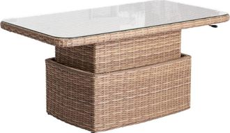 Hesperide Salontisch mit Aufstehhilfe Moorea rechteckig Naturerde