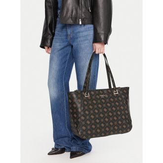 Guess Handtasche Guess Calebra Travel TWLP95 36024 Braun