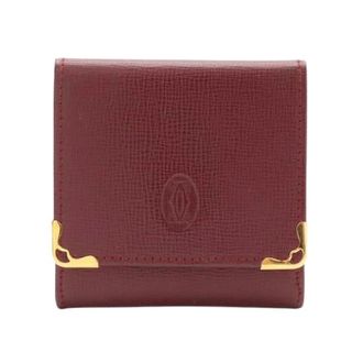 Cartier Pre-owned Must Line Leather Coin Purse - Femme - Pre-owned - Rouge - Taille: ONE Size