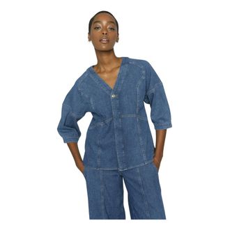Mos Mosh MOS Mosh, Damen, Blusen & Hemden, Blau, XLGr&ouml;&szlig;e