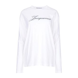 Jacquemus Femme, Tops, Blanc, Taille: 38 FR Le T-shirt ML