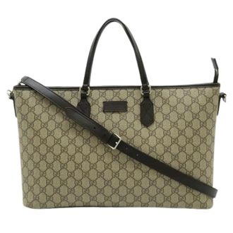 Gucci Pre-owned GG Supreme Coated Canvas Tote Bag - - Pre-owned - Damen - Beige - ONE SIZE