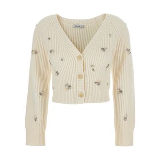 SIMKHAI Novah Cardigan - - Knitwear - Damen - Wei&szlig; - M