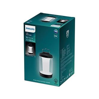 Philips LED Cicero Lampe de camping portable dextérieur [Lumière du jour 5000K - Blanc] 5W - Charge avec USB. pour léclairage de voyage, de jardin et de rando