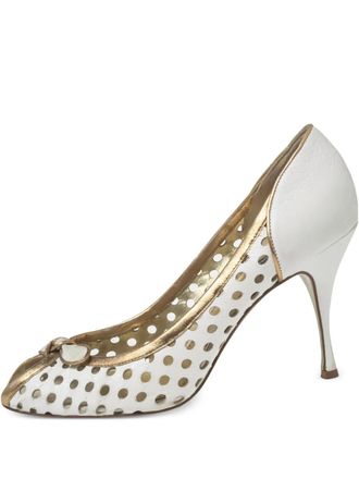 Dolce & Gabbana escarpins en cuir 105 mm - Blanc