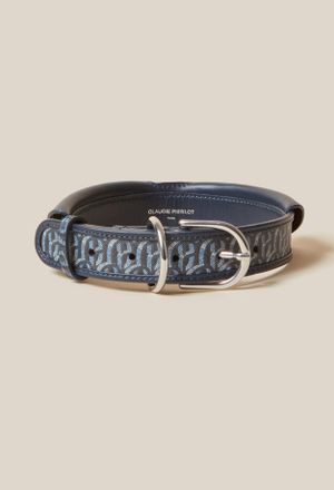 Claudie Pierlot Collier chien monogramme CP