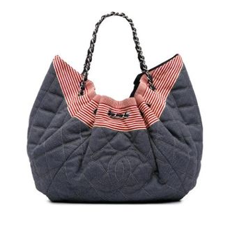 Chanel Pre-owned Stretch Spirit Cabas Tote Bag - - Pre-owned - Damen - Blau - ONE SIZE