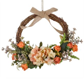 Generic K&uuml;nstliche Fr&uuml;hlingskr&auml;nze aus - Fr&uuml;hjahrskranz Sommer aus Rattan handgewebt, Fr&uuml;hlingskranz f&uuml;r Haust&uuml;r | Haust&uuml;rdekoration f&uuml;r Fensterornamente