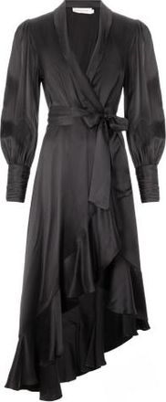 Zimmermann Robe midi portefeuille en soie