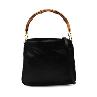 Gucci Pre-owned Bamboo Handle Shoulder Bag - - Pre-owned - Damen - Schwarzk - ONE SIZE