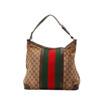 Gucci Pre-owned Le Hobo Web - Femme - Pre-owned - Brun - Taille: ONE Size