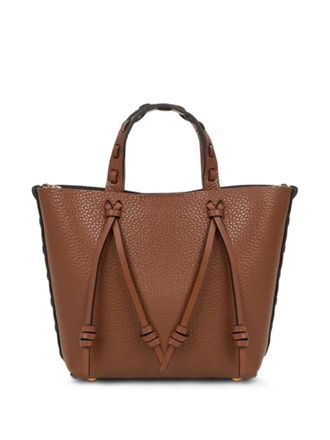 Etro mini sac en cuir &agrave; design nou&eacute; - Marron