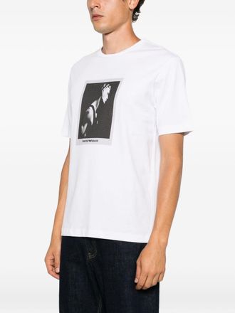 Emporio Armani Graphic Print T-shirt - White