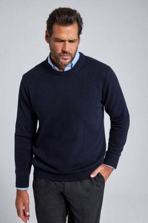JP1880 Rundhalspullover Pullover Rundhals Baumwolle