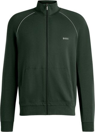 BOSS Sweatjacke Mix&Match Jacket Z mit eingesticktem Markenschriftzug