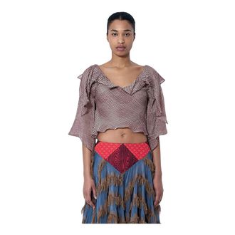 Kiko Kostadinov Kiko Kostadinov, Femme, Blouses et Chemises, Rose, Taille: 38 FR Blouse Plexus