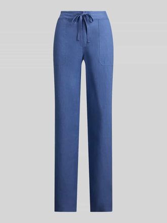 Lauren Ralph Lauren Regular Fit Weite Hose aus reinem Leinen