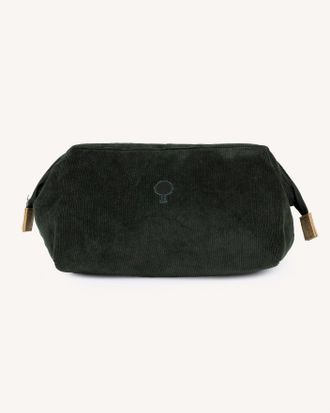Faguo Trousse de toilette velours vert fonc&eacute;