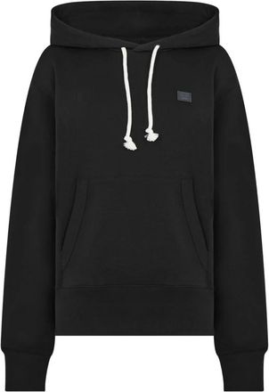 Acne Studios Homme, Sweatshirts et sweats &agrave; capuche, Noir, Taille: S Fairah Face Logo Sweat &agrave; capuche