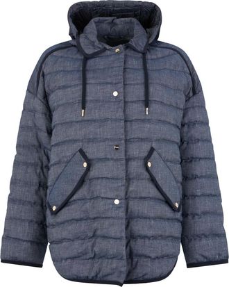 Herno Femme, Vestes, Bleu, Taille: 38 FR Manteaux