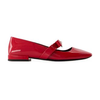 Versace Womens Flat Red Calfskin