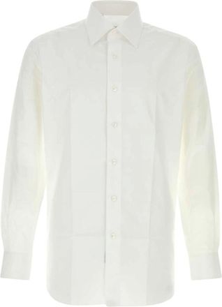 Brioni Homme, Chemises, Blanc, Taille: L Chemise habill&eacute;e essentielle en coton