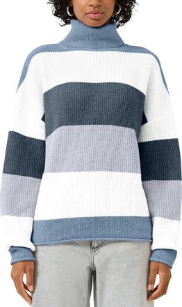 QS by s.Oliver Rollkragenpullover mit Streifen