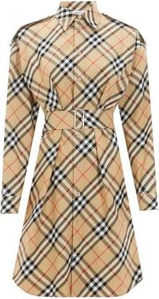 Burberry Robe courte &agrave; carreaux