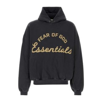 Fear of God Slate Baumwoll-Oversize-Sweatshirt - - Sweatshirts & Hoodies - Herren - Schwarzk - S